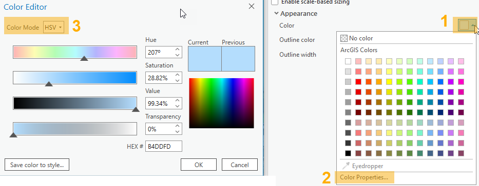 Allow user to lock default color scheme in Color S... - Esri Community