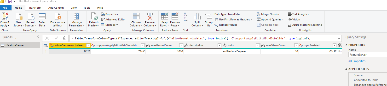 Using a rest Service with power bi - Esri Community