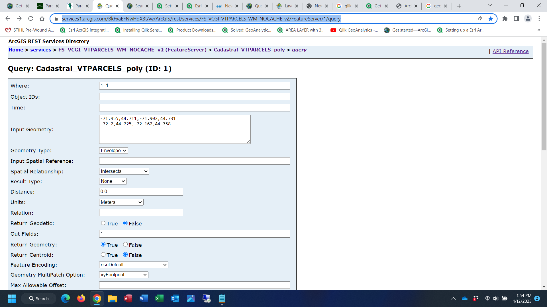 Rest service query - Esri Community Rest service query - Esri Community