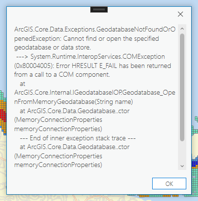 Solved: Running geoprocessing tool using memory feature cl... - Esri Community