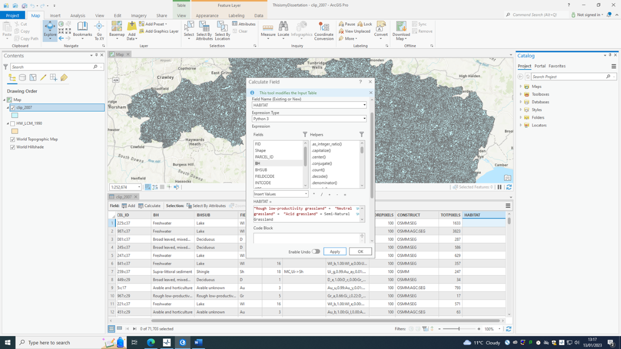 Help needed: Attempted to group habitats within ag... - Esri Community