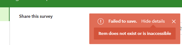 Survey Does Not Exist Error - Esri Community