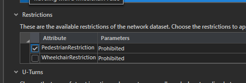 Enable keyboard navigation in Network Dataset Prop... - Esri Community