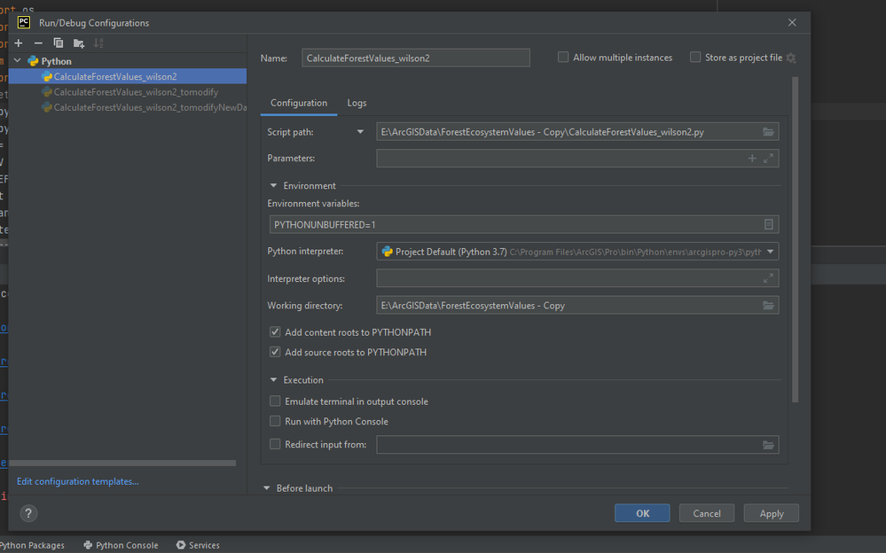 PyCharm error - Issues with the python interprete... - Esri Community PyCharm error - Issues with the python interprete... - Esri Community