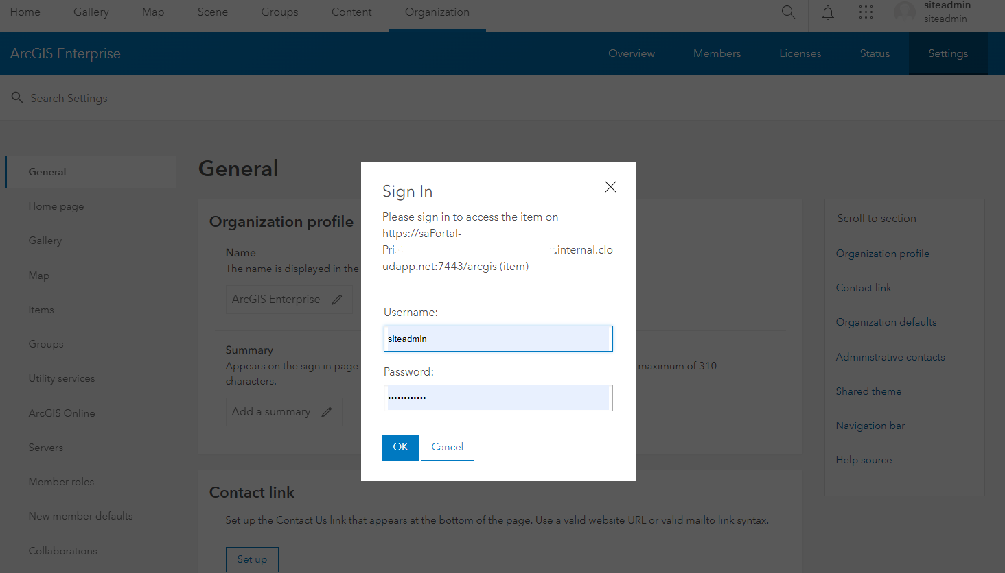 Sign in window appear on some portal pages includ... - Esri Community