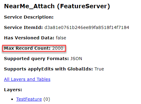 Near Me Widget: Results limited to 2000 - Esri Community