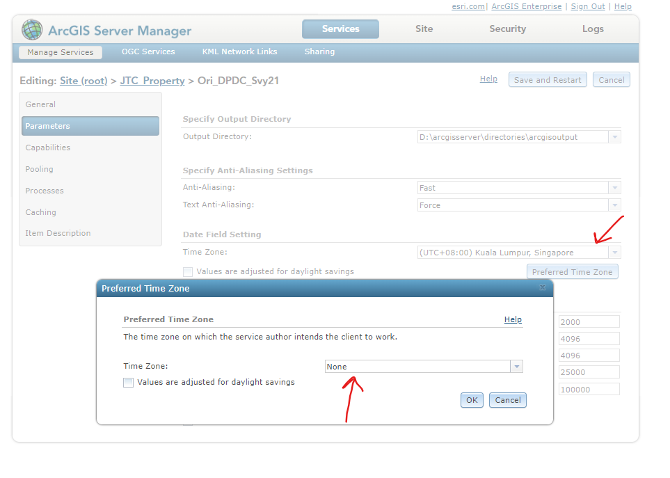 Solved: How to set preferred time zone across all publishe... - Esri Community