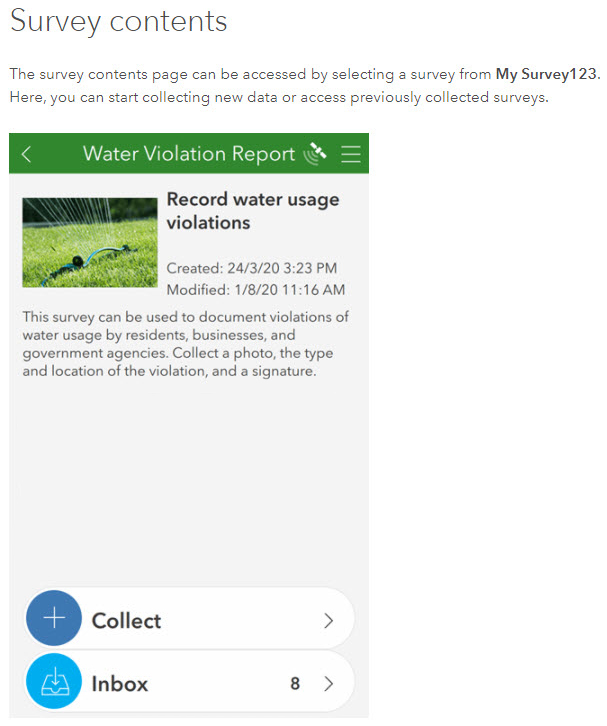 Open Survey123 app to Survey Contents Page with UR... - Esri Community