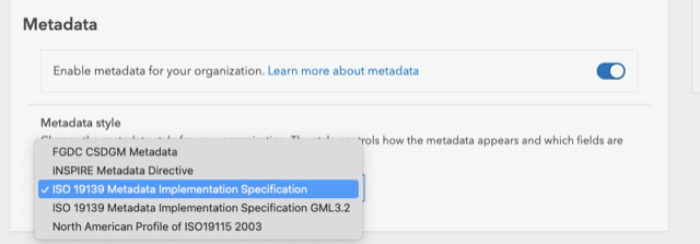 Create ISO Metadata in ArcGIS Online per the FGDC Guidance