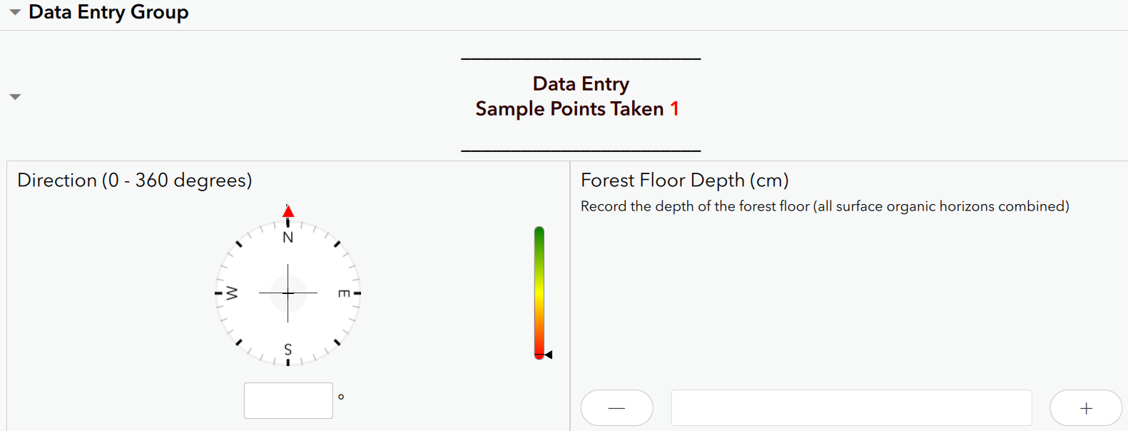 Can an azimuth (compass) be used within a repeat? - Esri Community
