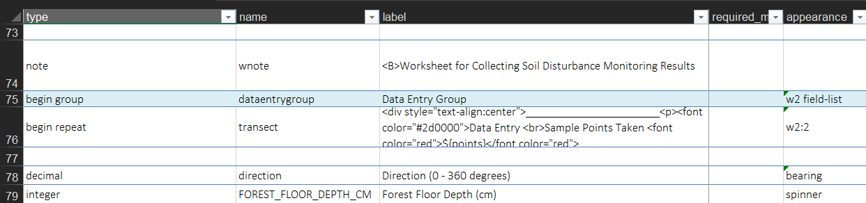 Can an azimuth (compass) be used within a repeat? - Esri Community
