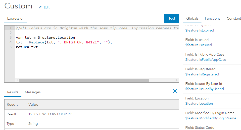Solved: How do I write an Arcade label expression to remov... - Esri ...