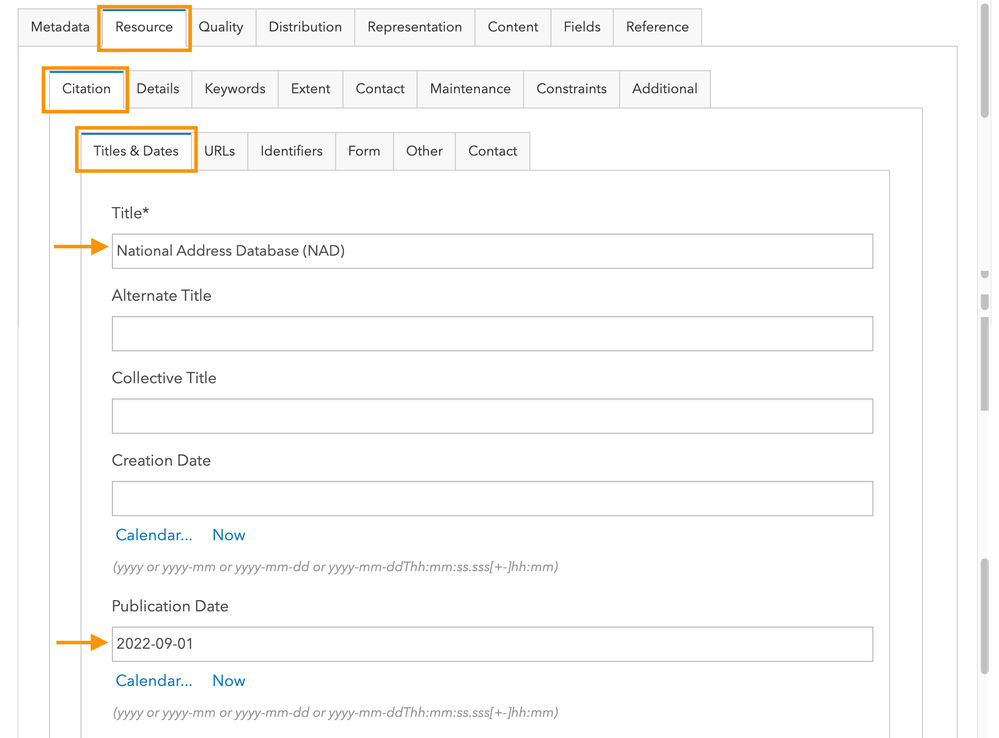 Create ISO Metadata in ArcGIS Online per the FGDC Guidance