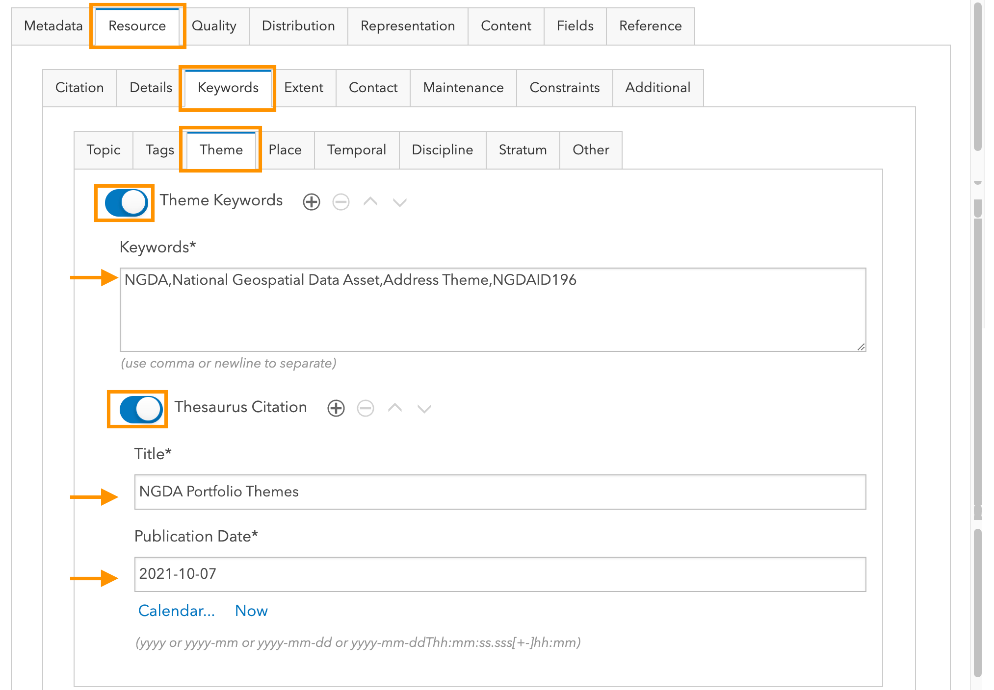 Create ISO Metadata in ArcGIS Online per the FGDC Guidance