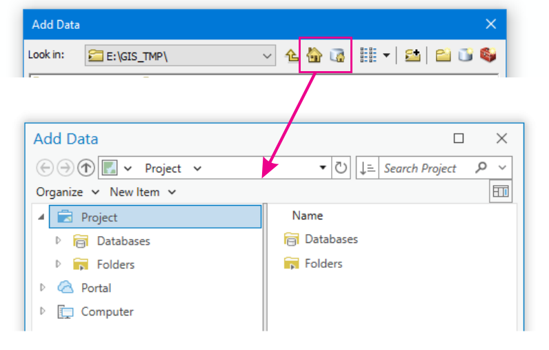 Bring back the Default Folder and Default Database... - Esri Community