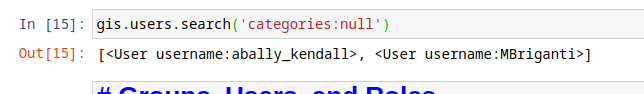 Solved: Python Query Users by Category - Esri Community