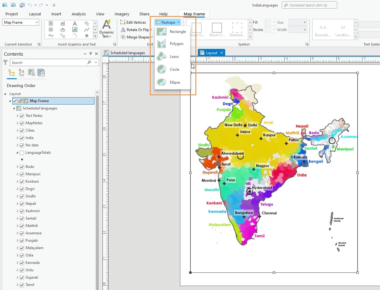 Conical map projection for Arctic North Pole displ... - Esri Community