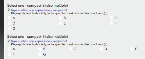 Form appearance question - select_one pulldown men... - Esri Community