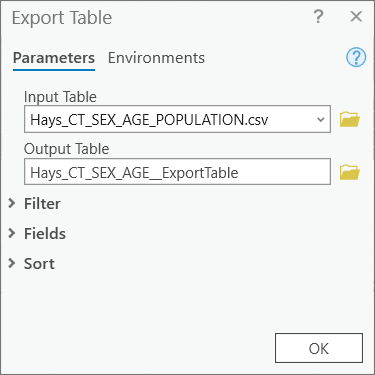 Solved: Export Table tool not showing Output Location - Esri Community