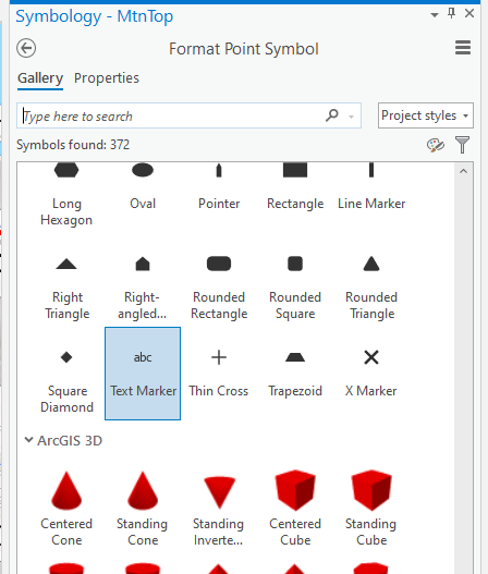 Esri Point Symbols Configuring Symbols