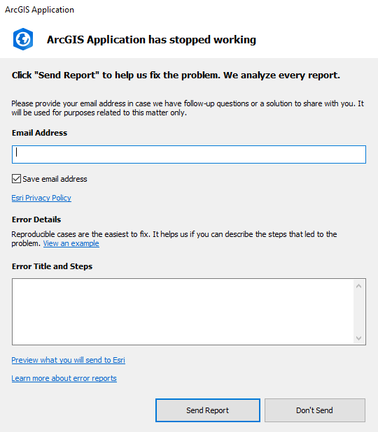 Solved: Arcpy Pro crash when using memory or in_memory - Esri Community