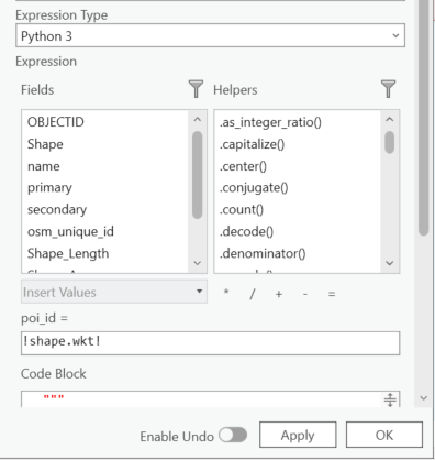 Add Geometry as Text Options to 'Calculate Geometr... - Esri Community