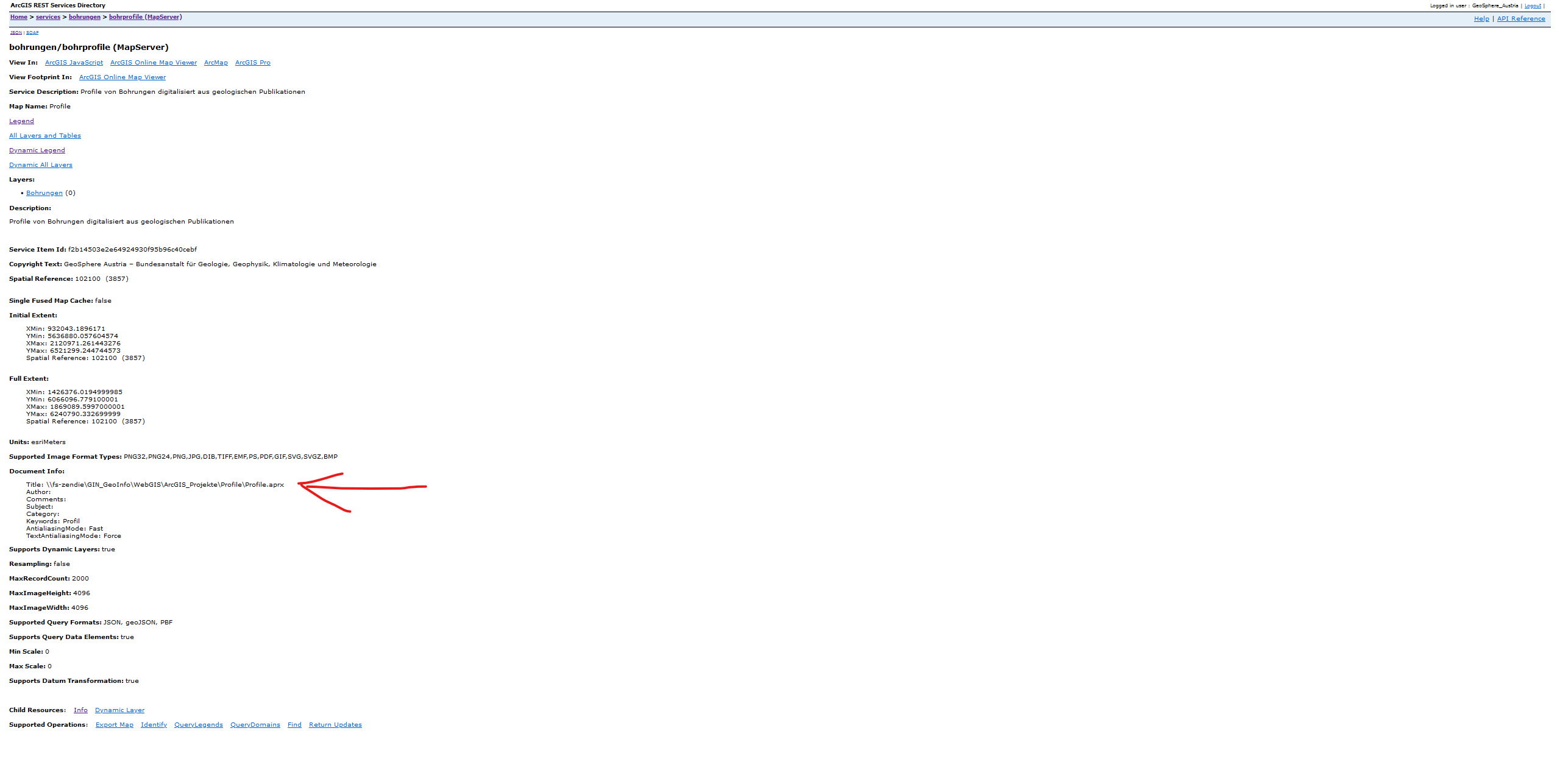 Edit Map Service Metadata: "Document Info" - Esri Community