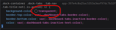 Inactive tab color for stacked components - Esri Community