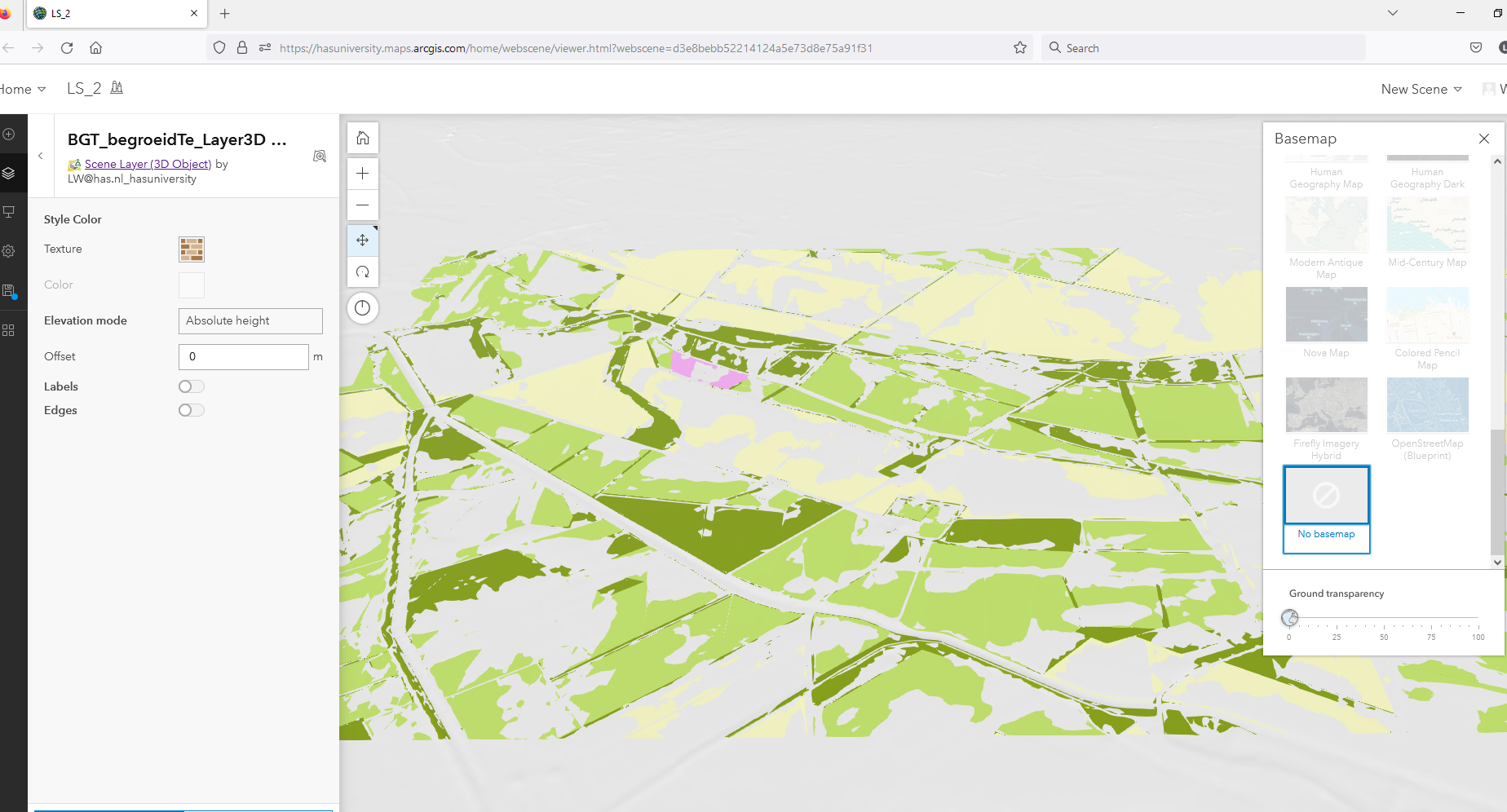 Solved: How to change the opacity of a elevation layer? - Esri Community