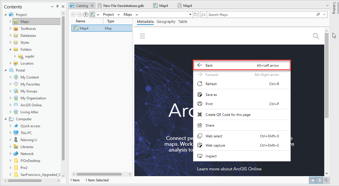 Opening web links in metadata - Esri Community