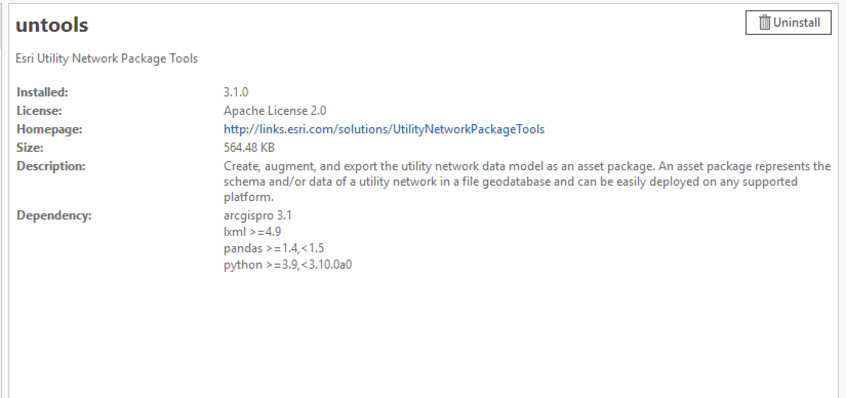 Untools 3.1.0 not showing in ArcGIS Pro 3.1.0 - Esri Community