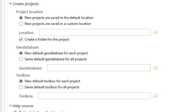 Select Type of Default Geodatabase to be Created i... - Esri Community
