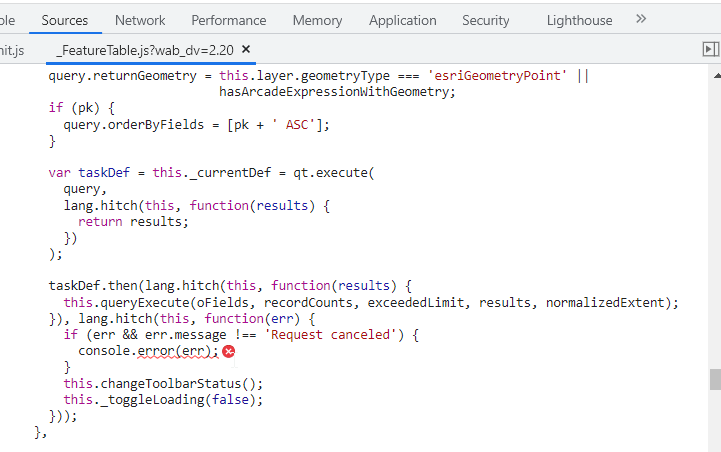 Solved: Error in retrieving records for table - Esri Community
