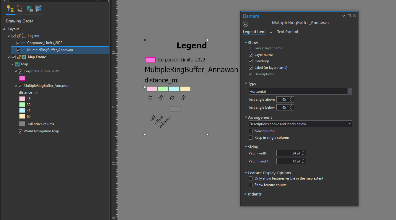 Solved: How to create a horizontal legend in ArcPro 3.1? - Esri Community