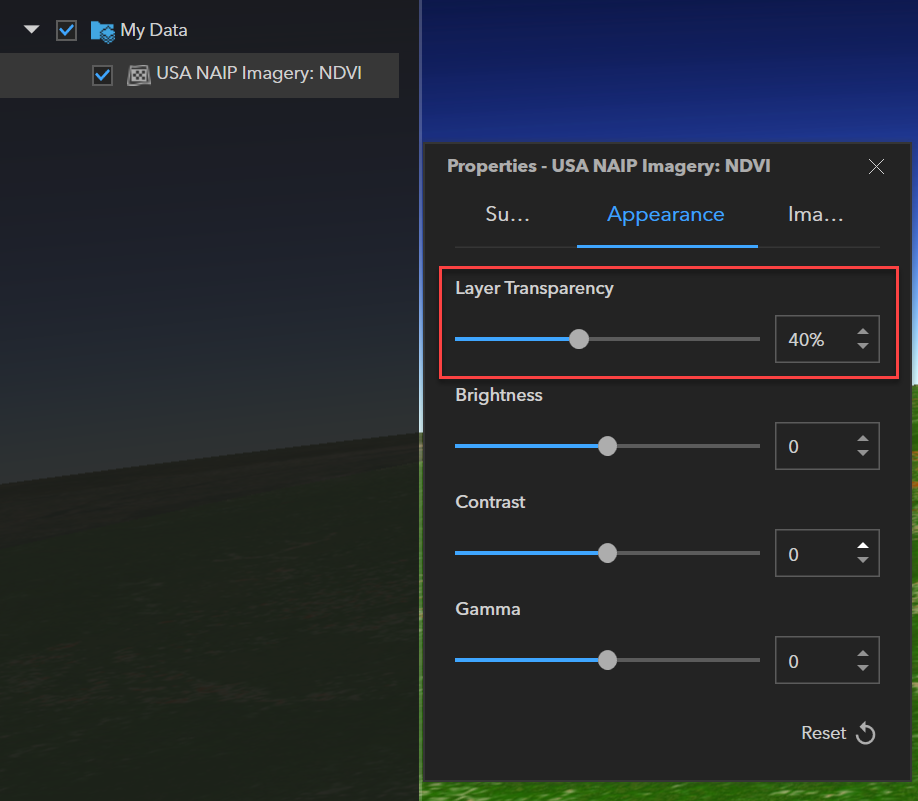 Basemap transparency setting - Esri Community