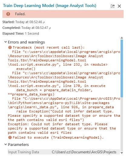 Error while using Train deep learning model tool - Esri Community