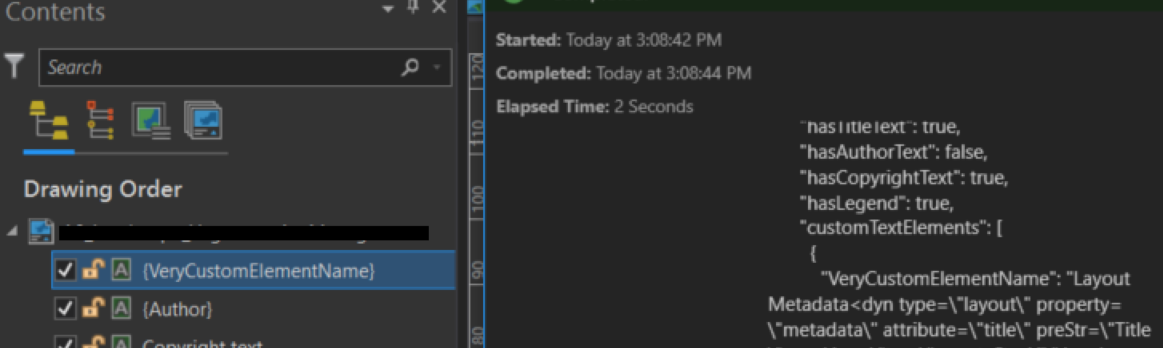 Solved: Add custom text element to print layout in print w... - Esri ...