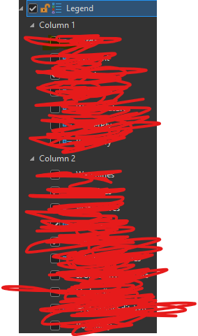Solved: Manual Columns in Layout Legend ArcGIS Pro - Esri Community