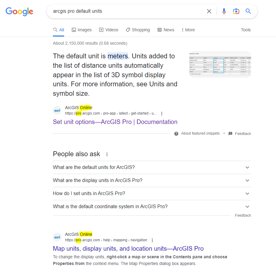 Arcgis Pro Documentation Search Results Have Arcg Esri Community