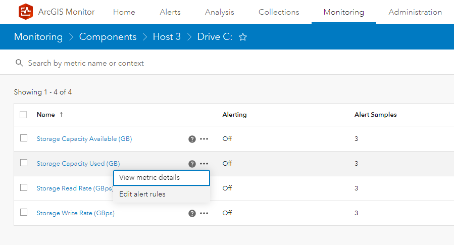 Monitoring & Alerting % of Disk Usage - Esri Community