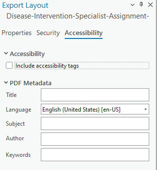 Cache PDF Metadata from previous export - Esri Community