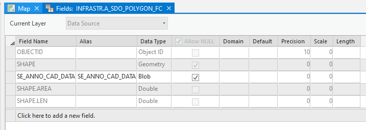 SDO_GEOMETRY FC — SE_ANNO_CAD_DATA field should be... - Esri Community