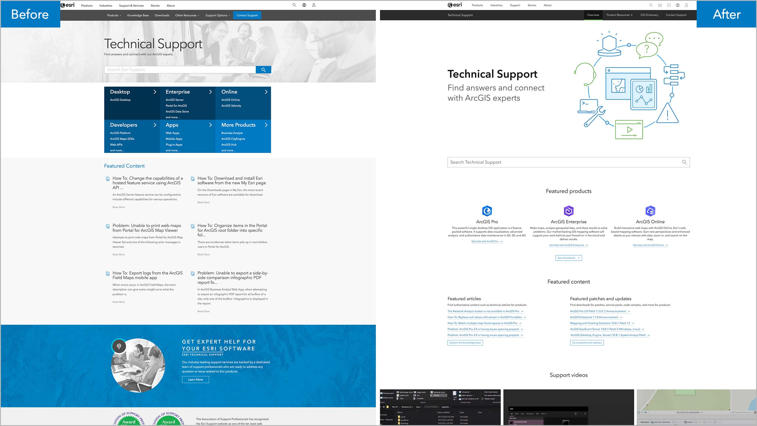 New Technical Support Site Experience Now Live - Esri Community