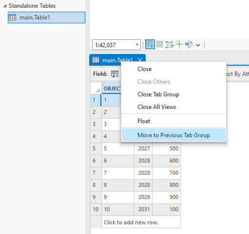 Visible path for open tables - Esri Community