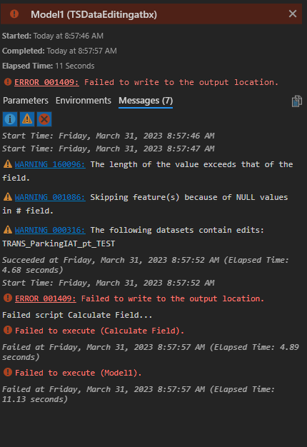 Solved: Model only works in ModelBuilder window - Esri Community