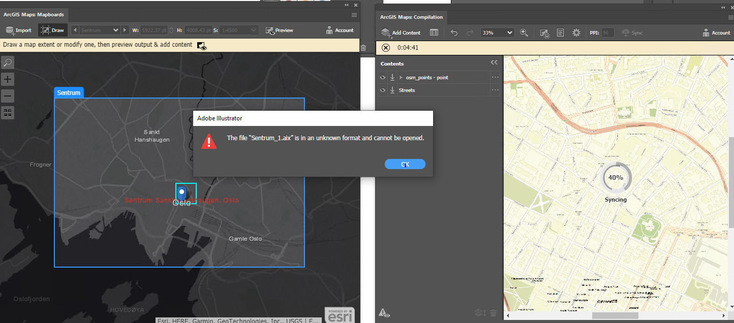 Error about .aix when synching - Esri Community