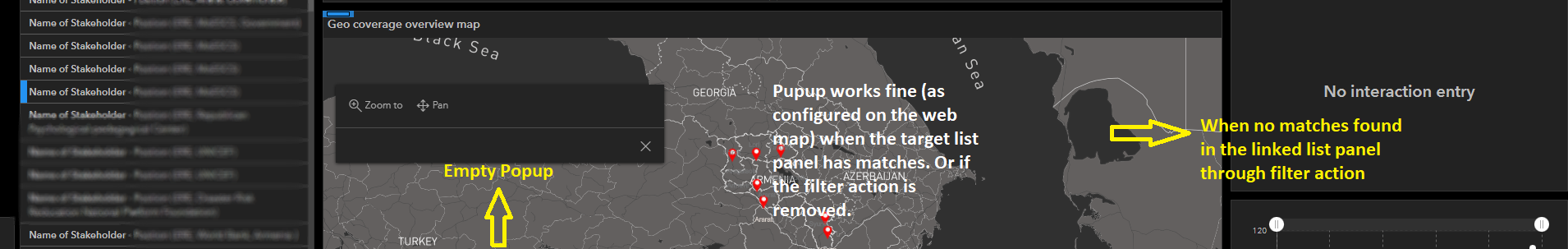 Dashboard Show-Popup Action Not Showing Results - Esri Community