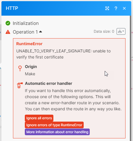 Certificate Error using Make when accessing a Feat... - Esri Community