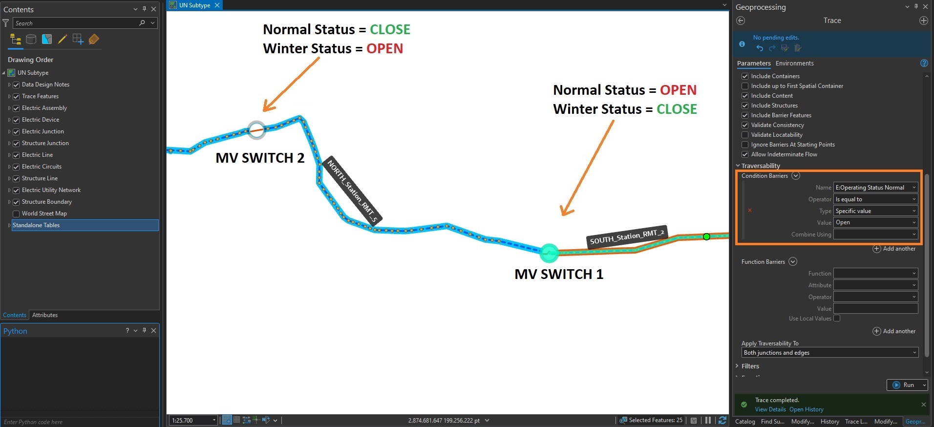 Summer-Winter Switching Position Trace Analysis - Esri Community