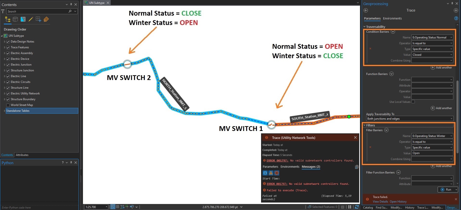 Summer-Winter Switching Position Trace Analysis - Esri Community